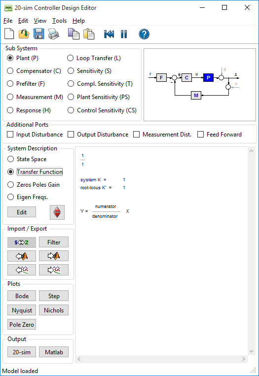 Controller Design - 20-sim