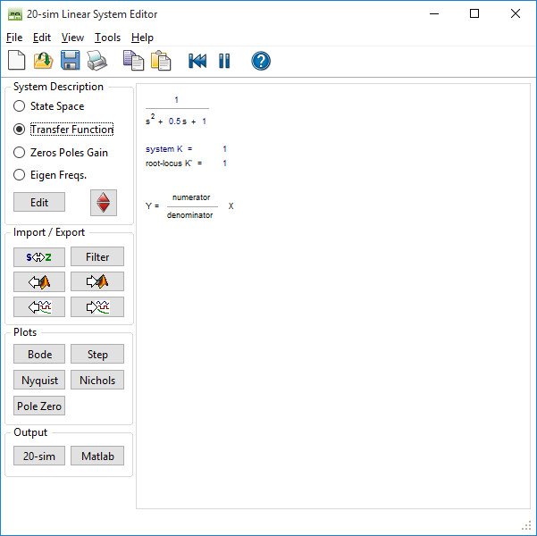 Frequency Domain - 20-sim